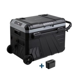 EVOLAR ELEKTRISCHE COMPRESSOR KOELBOX 35L - 12 v - 230 v - inclusief - accu - met - wielen ...